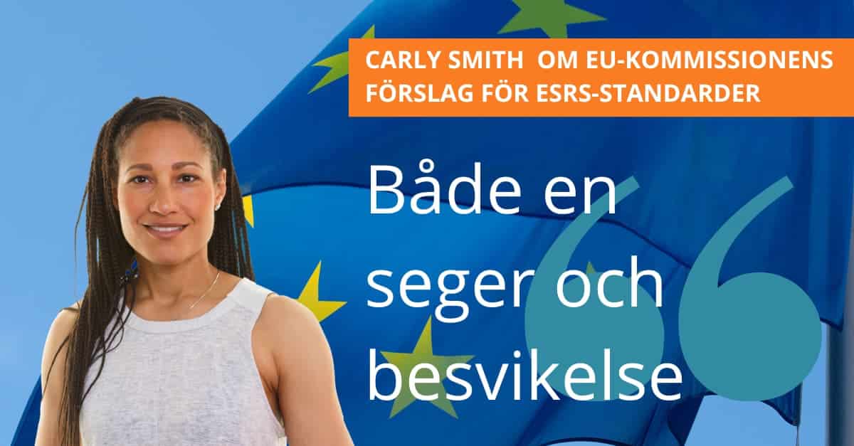 EU-kommissionens förslag till ESRS-standarder – både en seger och ...